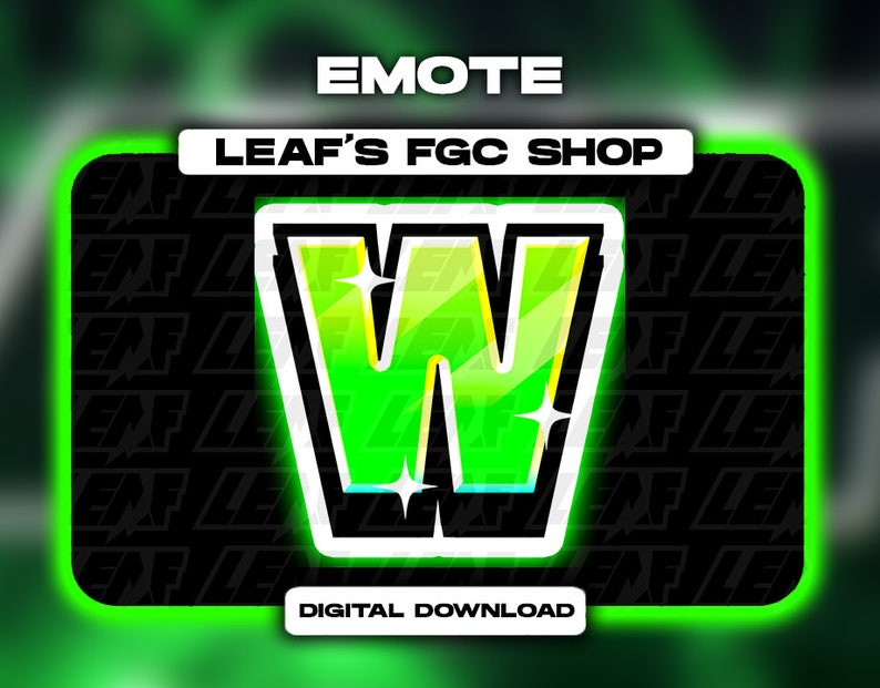 W Static Emote for Twitch & Discord - Etsy