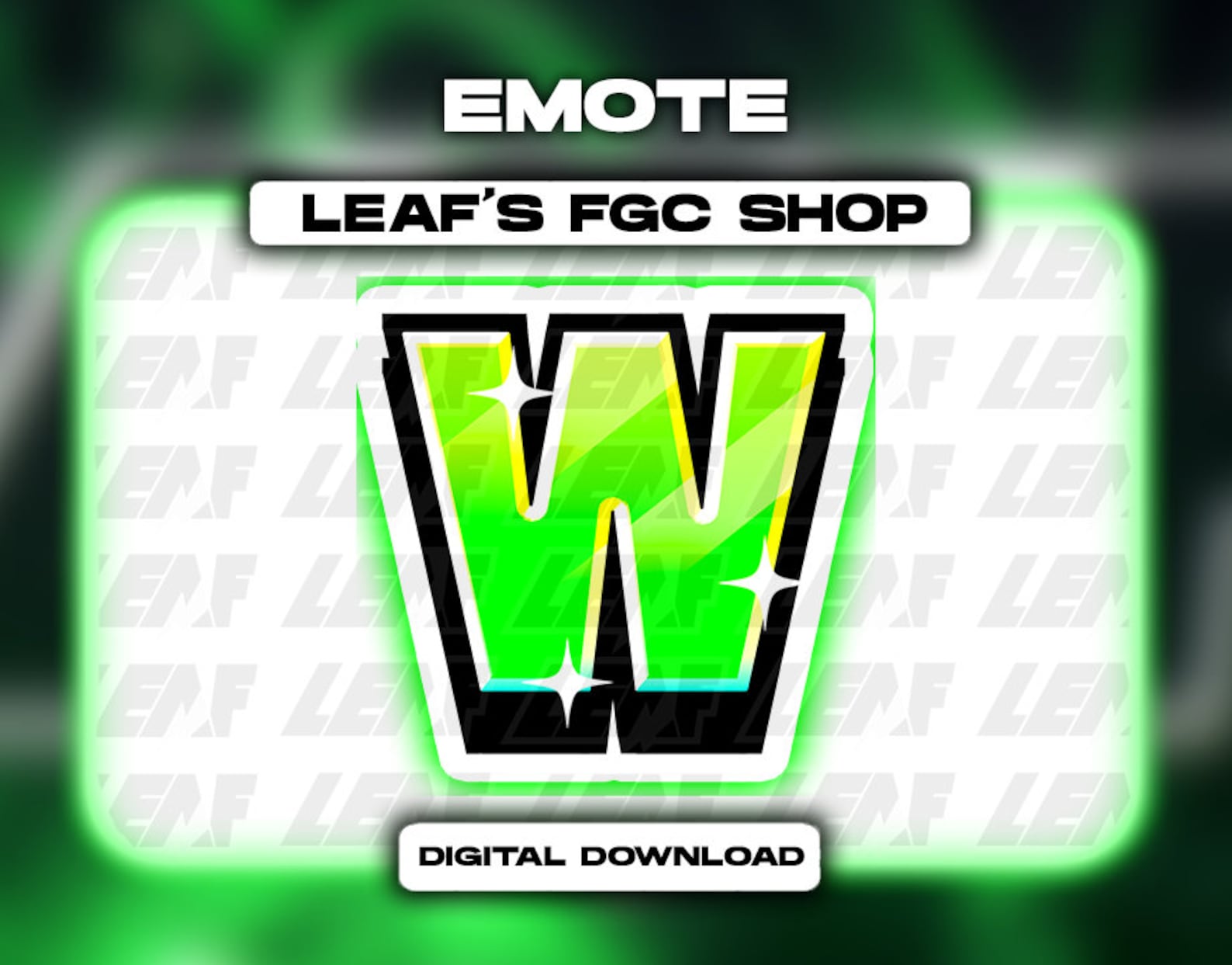 W Static Emote for Twitch & Discord - Etsy