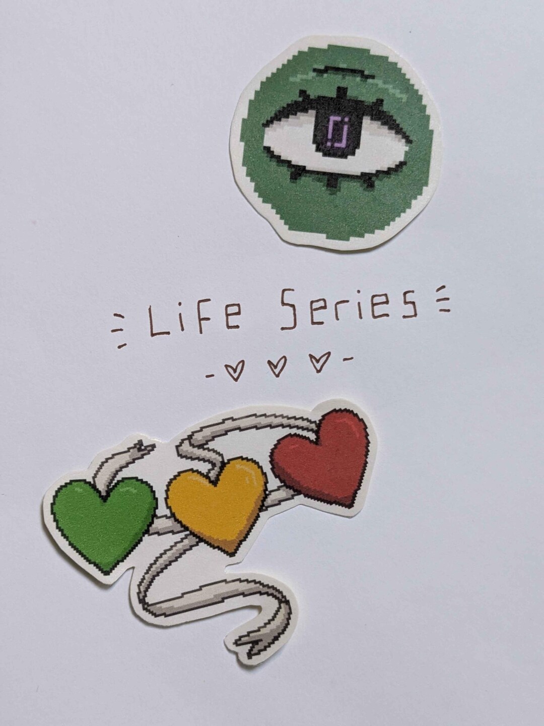 Life Series Symbols Stickers- Hearts and Watcher Eye - Etsy