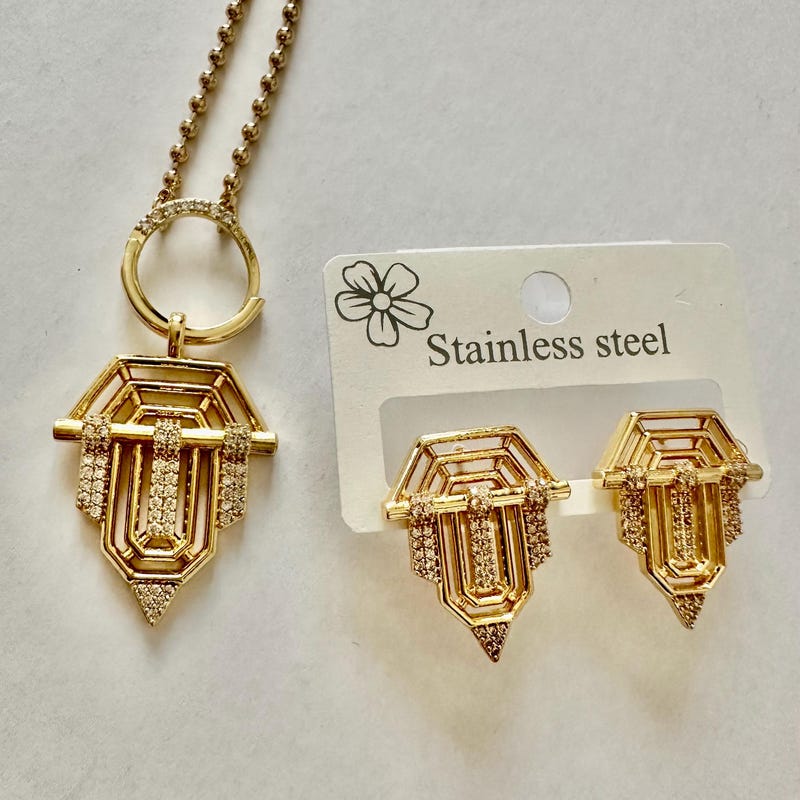 Steel Jewellery Sets - Etsy