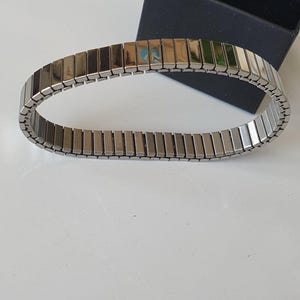 Stainless Steel Nomination-style Stretch Bracelet - Sleek & Minimalist ...