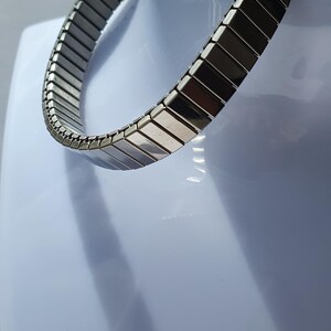 Stainless Steel Nomination-style Stretch Bracelet - Sleek & Minimalist ...