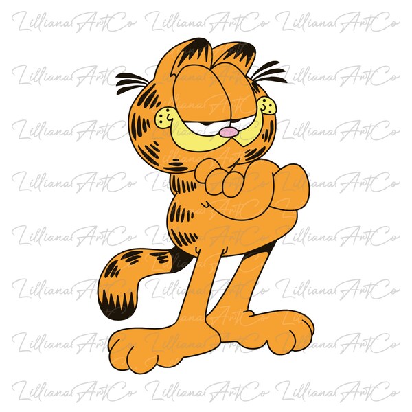 Garfield Svg - Etsy