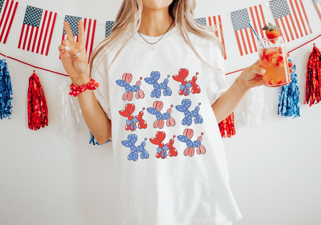 4th of July PNG I Coquette Dog PNG I 4th of July Sublimation I American ...