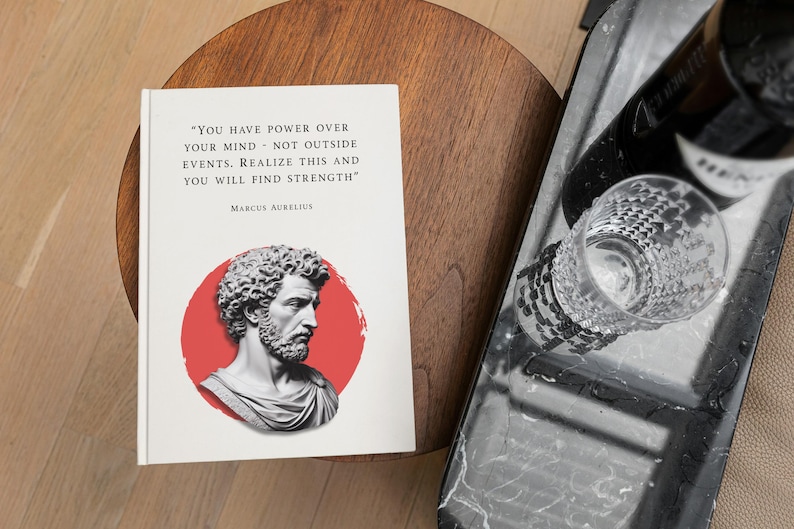 Marcus Aurelius Bust Stoic Journal, Stoicism Quote Inspirational ...