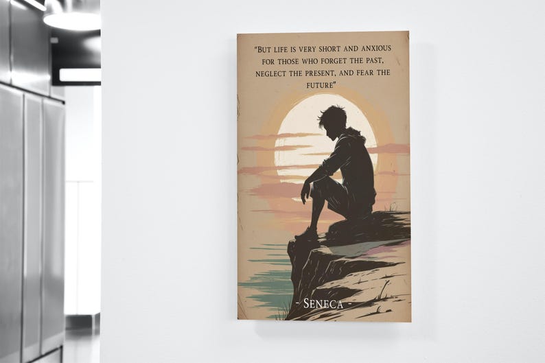 Custom Seneca Quote Stoic Rolled Poster, Exercise of Stoicism Wall Art ...
