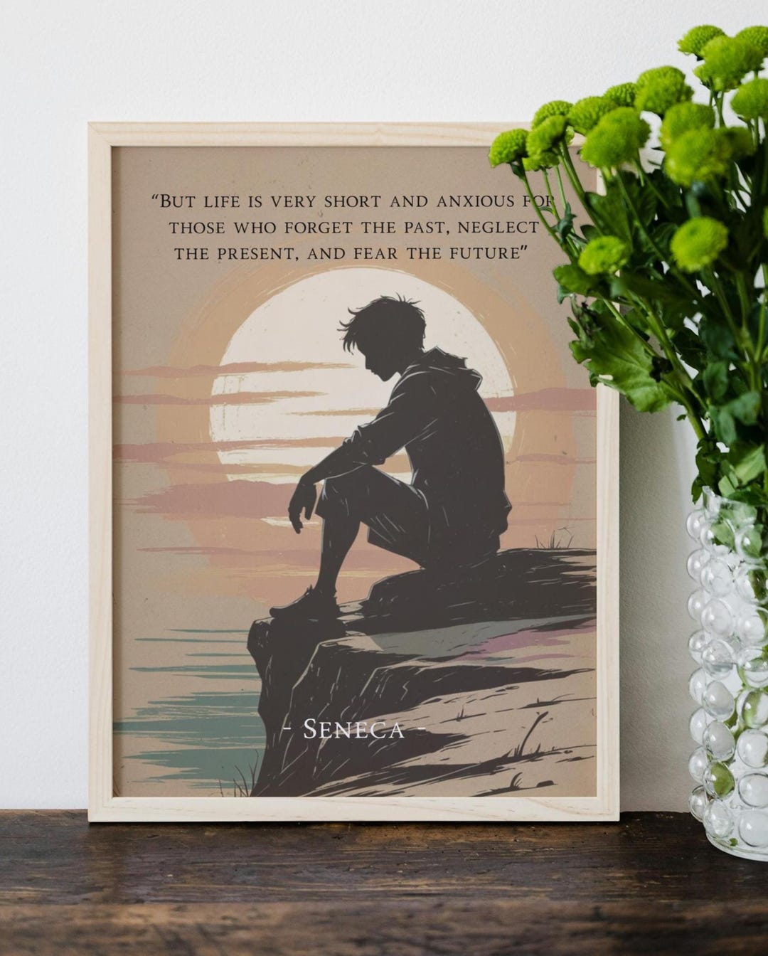 Custom Seneca Quote Stoic Rolled Poster, Exercise of Stoicism Wall Art ...