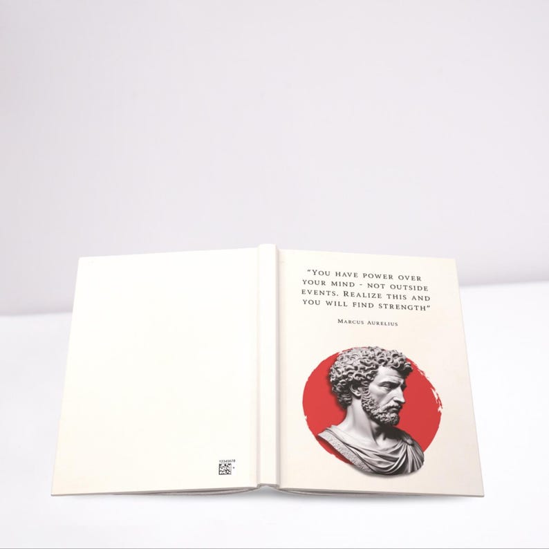 Marcus Aurelius Bust Stoic Journal, Stoicism Quote Inspirational ...