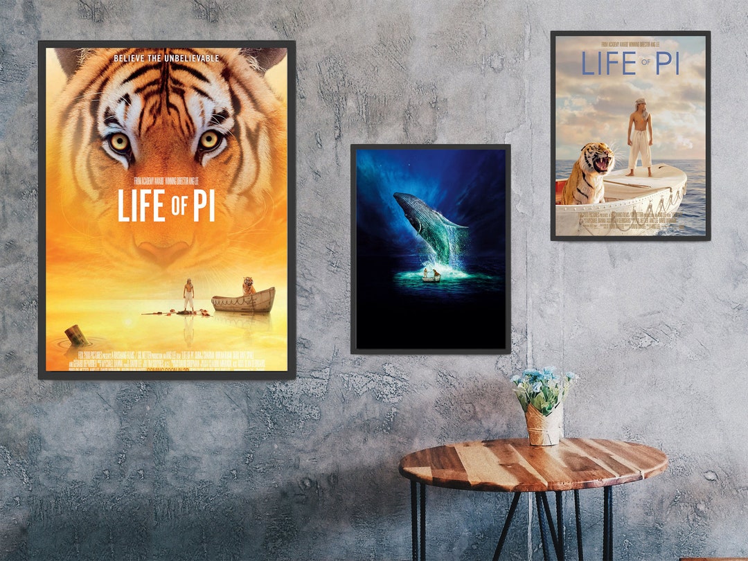 Life of Pi Movie Posters Wall Art Unique Customized Poster Gifts Canvas ...