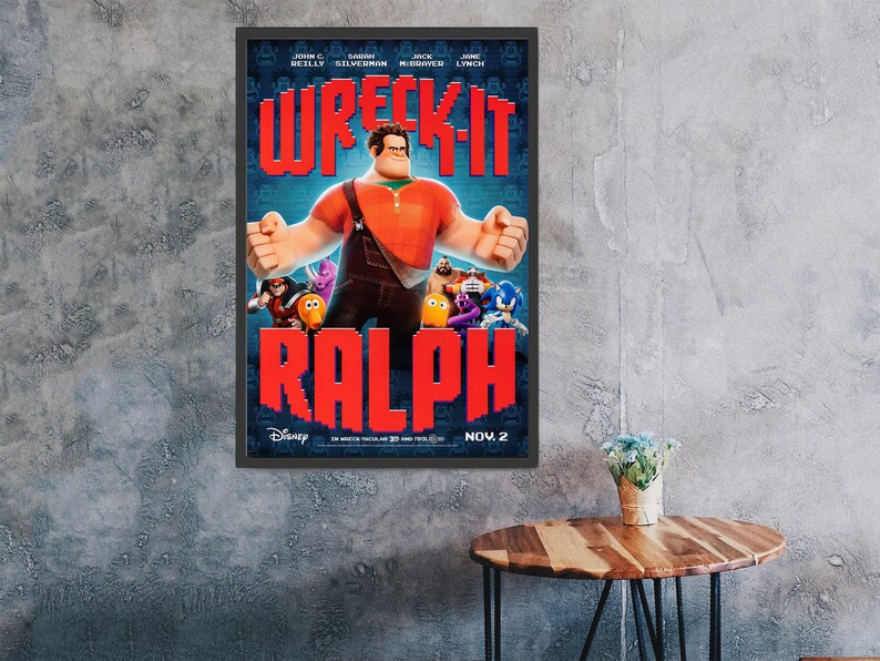 Wreck It Ralph Movie Posters Wall Art Unique Customized Poster Gifts ...