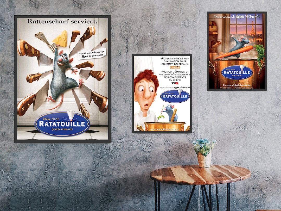 Ratatouille Movie Posters Wall Art Unique Customized Poster Gifts ...
