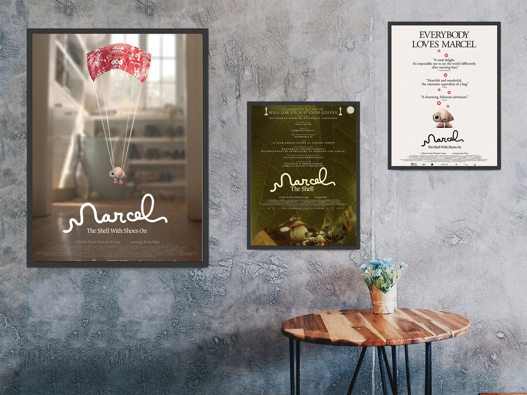 Marcel the Shell With Shoes on Movie Posters Wall Art Unique Customized ...