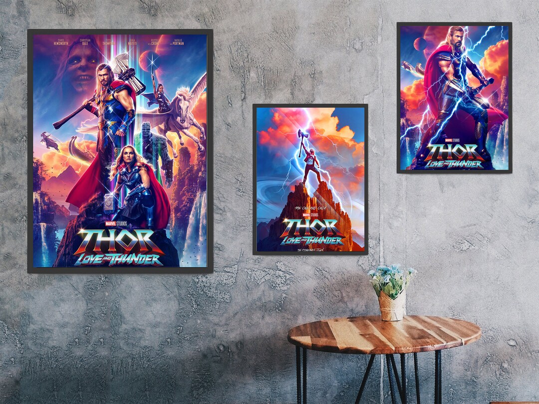 Thor Love and Thunder Movie Posters Wall Art Unique Customized Poster ...
