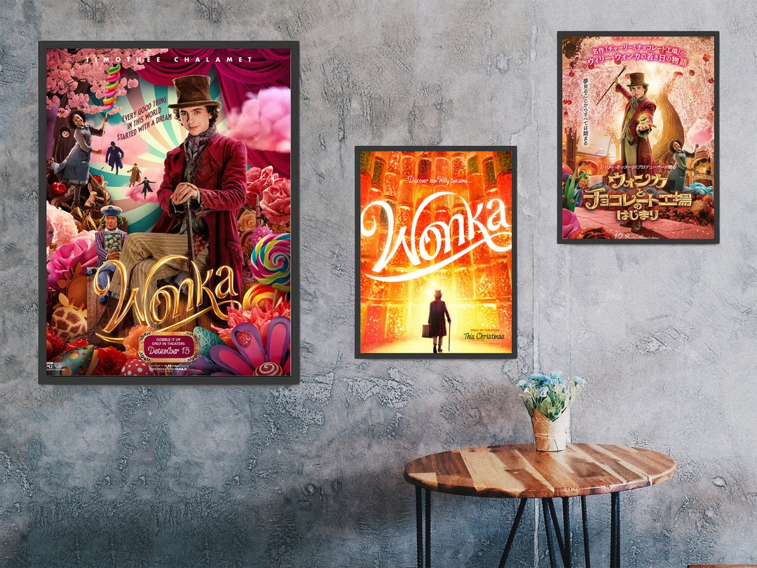 Wonka Movie Posters Wall Art Unique Customized Poster - Etsy