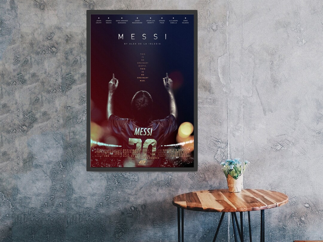Messi Movie Posters Wall Art Unique Customized Poster Gifts Canvas ...