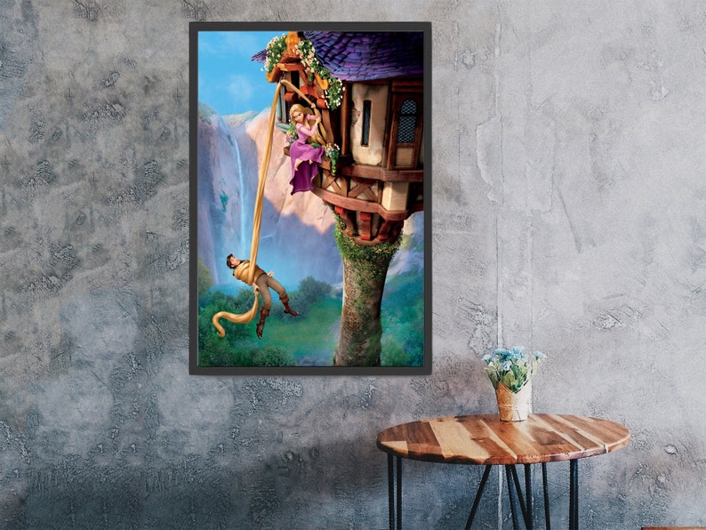 Tangled Movie Posters Wall Art Unique Customized Poster Gifts Canvas ...