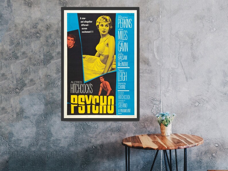 Psycho Movie Posters Wall Art Unique Customized Poster Gifts Canvas ...