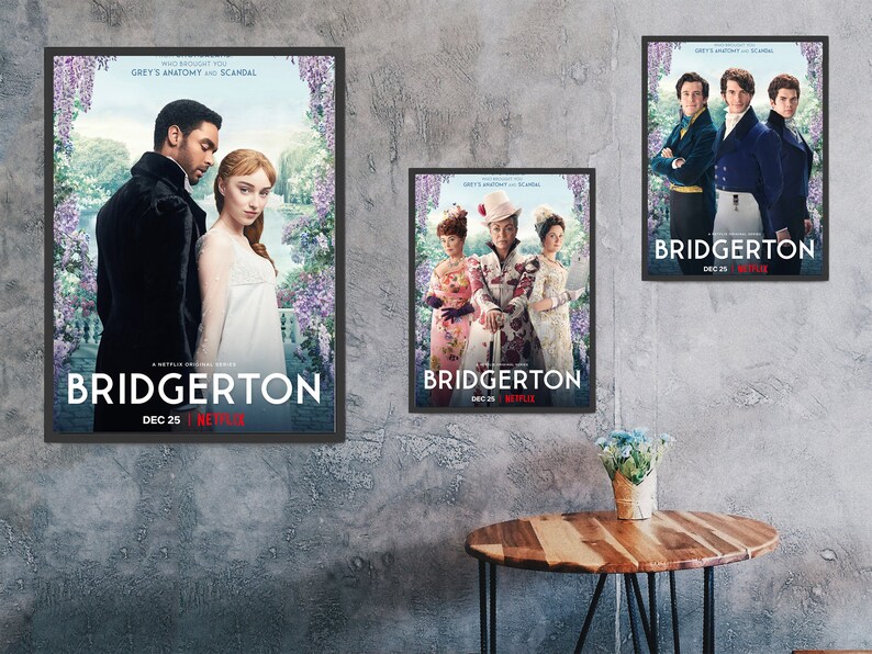 Bridgerton Season 1 Movie Posters Wall Art Unique Customized Poster ...