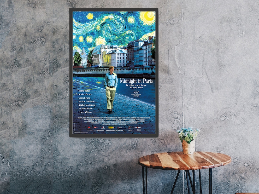 Midnight in Paris Movie Posters Wall Art Unique Customized Poster Gifts ...
