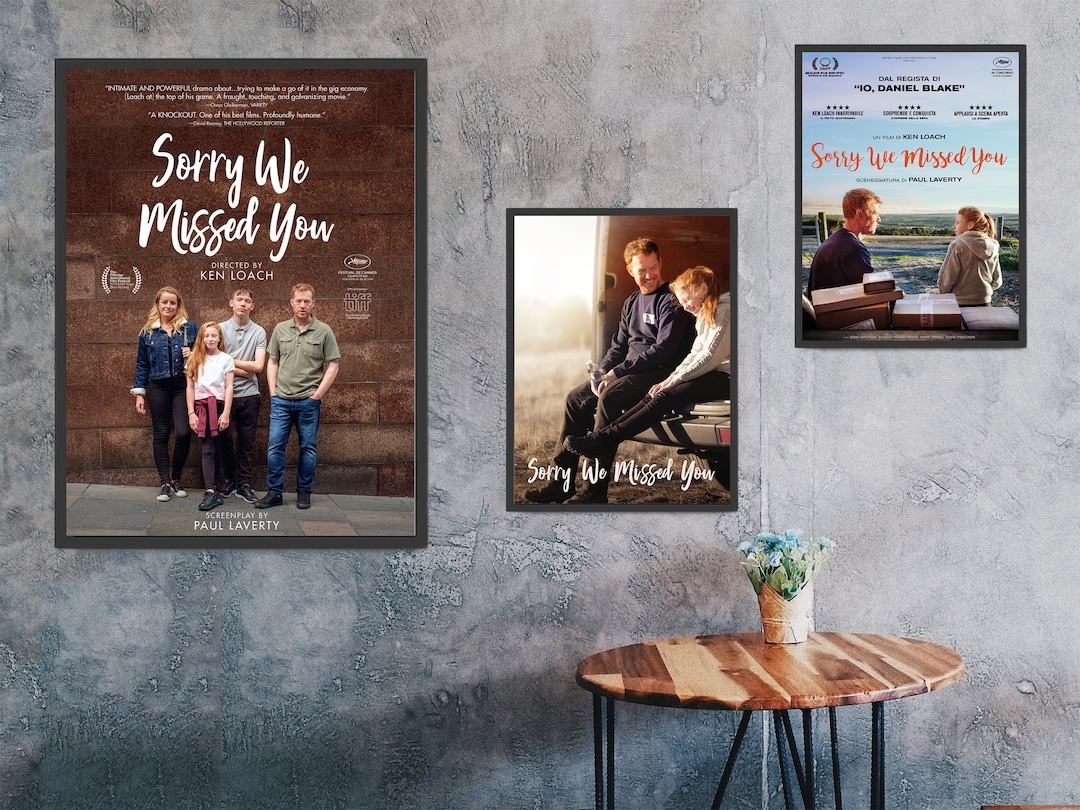 Sorry We Missed You Movie Posters Wall Art Unique Customized Poster ...