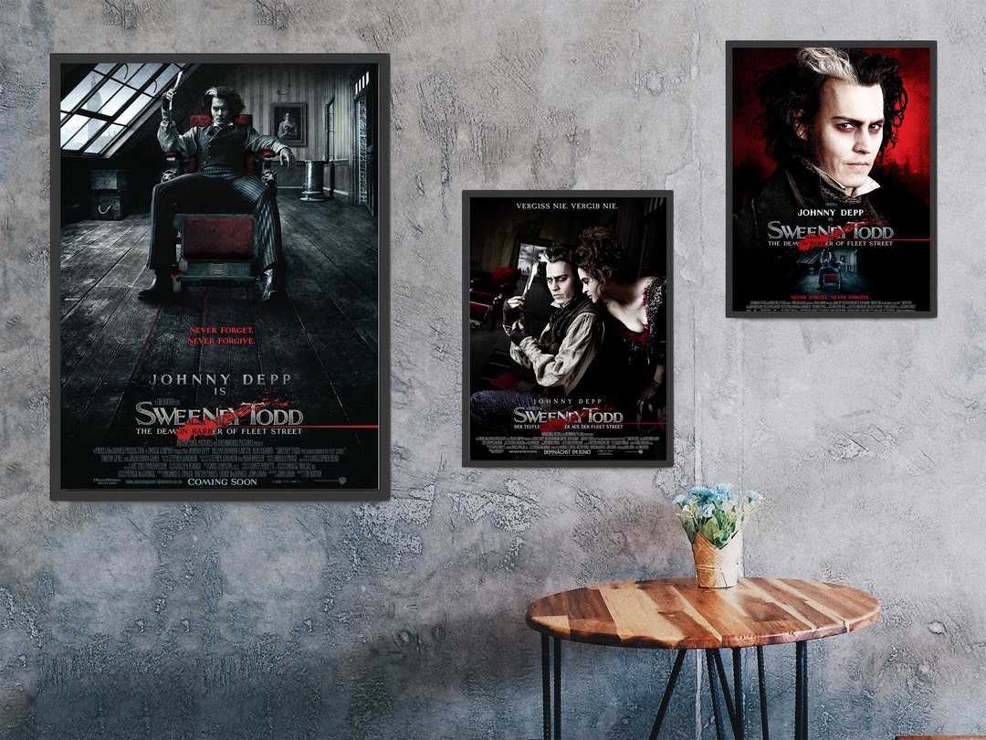 Sweeney Todd Movie Posters Wall Art Unique Customized Poster Gifts ...