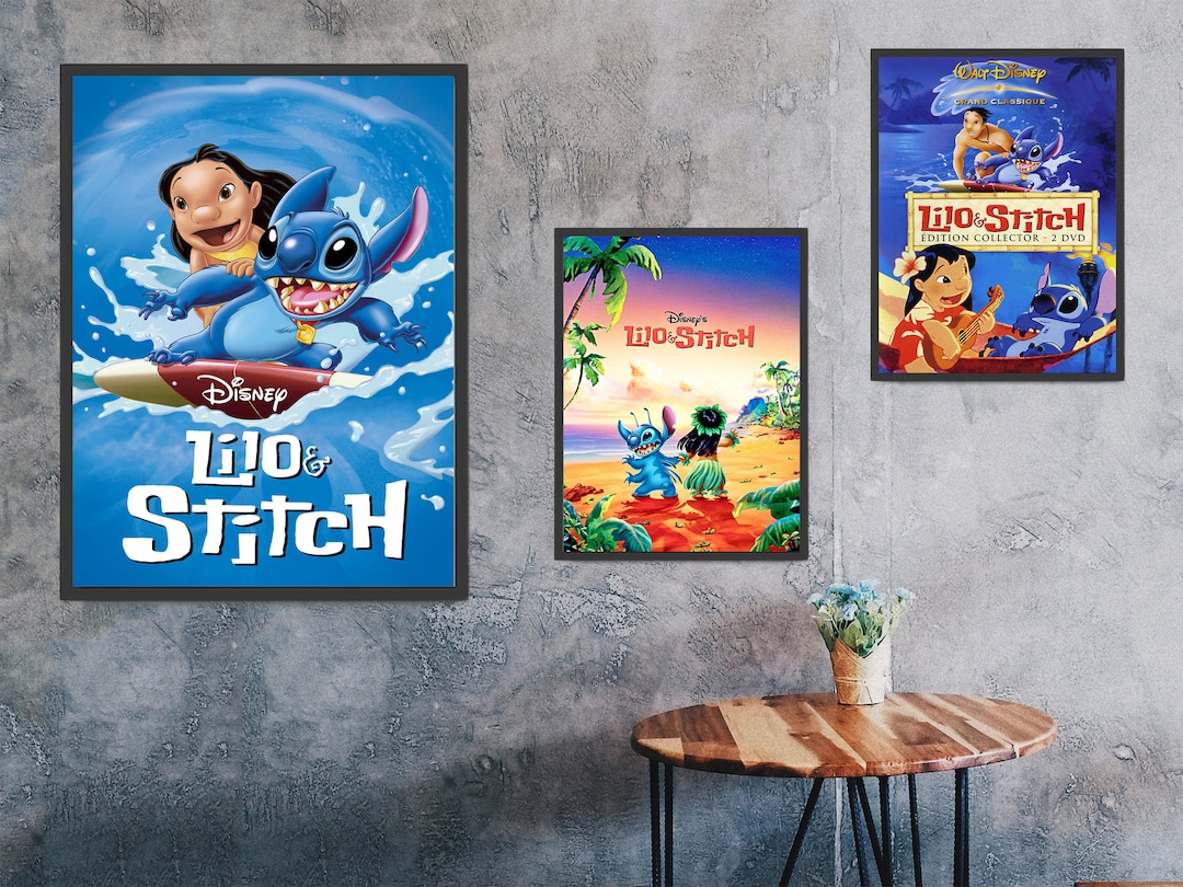 Lilo and Stitch Movie Posters Wall Art Unique Customized Poster Gifts ...
