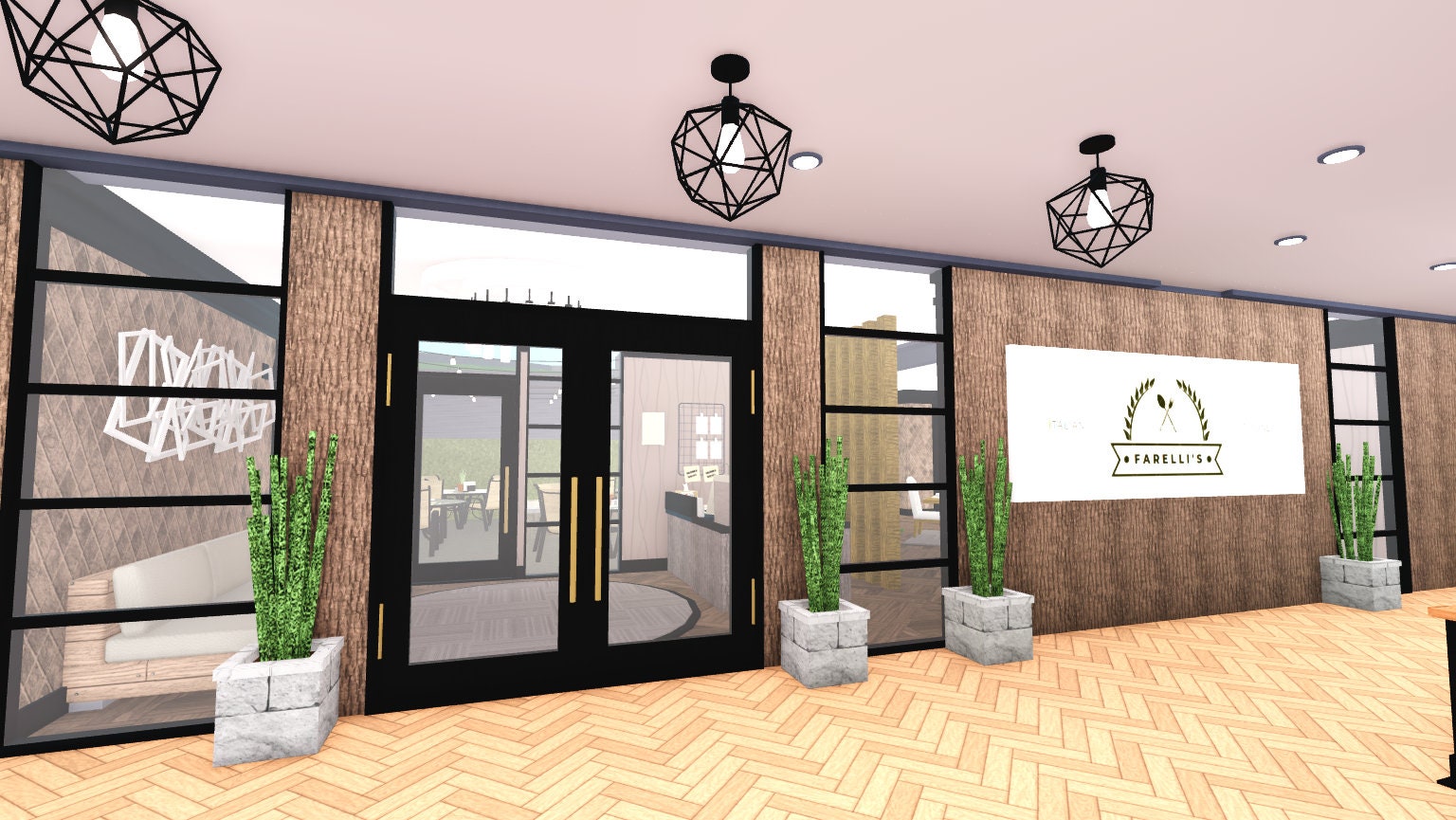 Bloxburg Restaurant Realistic Custom Build Or Replica On Welcome To