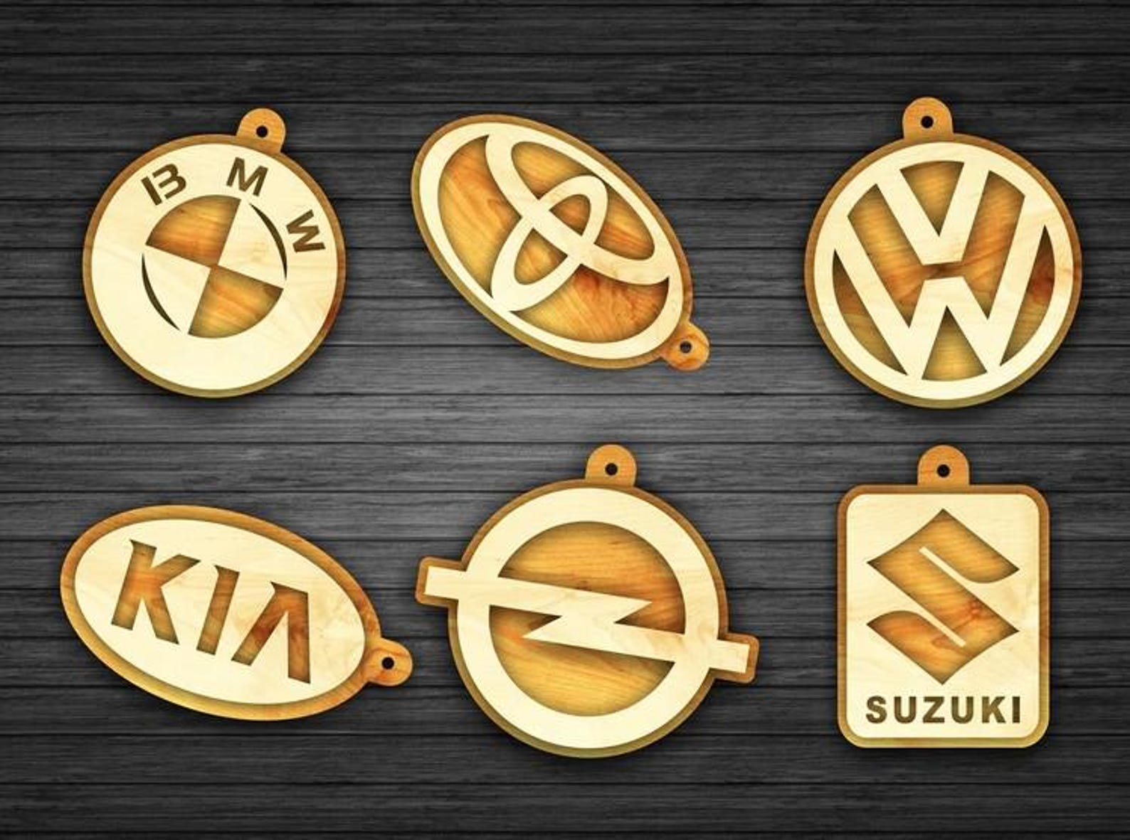 Keychains for Car Keys Bundle Svg, Logo Car Brands for Key, Keychains ...