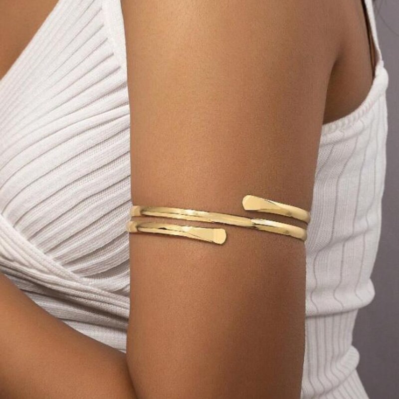 Gold Arm Cuff - Etsy