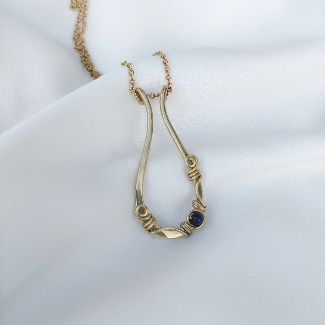 Ring Keeper Necklace for Her, Wedding Ring Pendant, Wire Wrap Ring ...