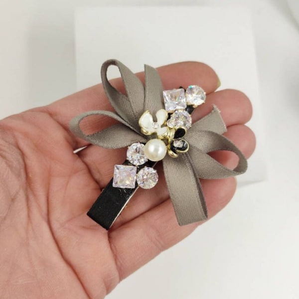 Rhinestone Ribbon Slider - Etsy