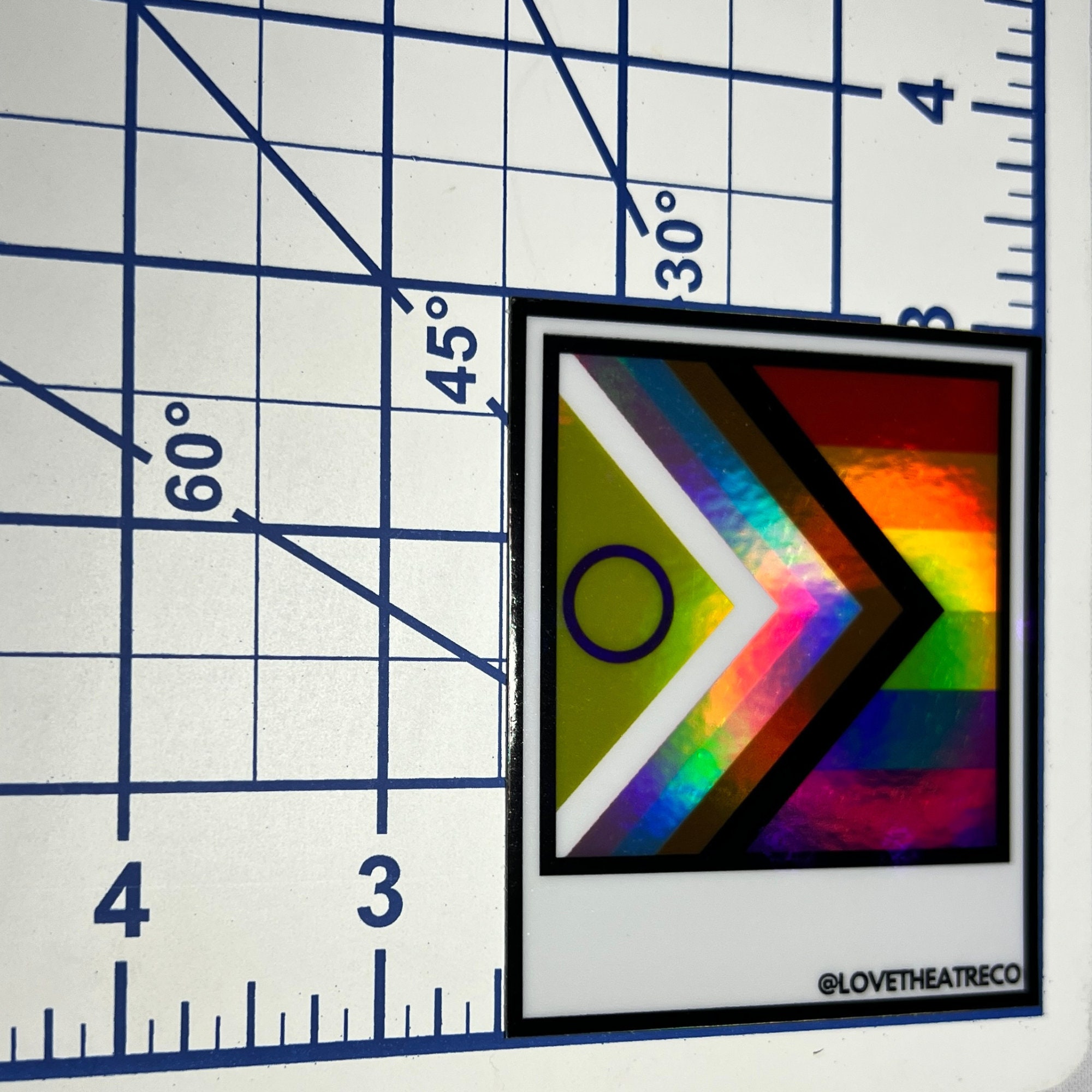 Progress Pride Flag Polaroid Holographic Weatherproof Sticker Decal ...
