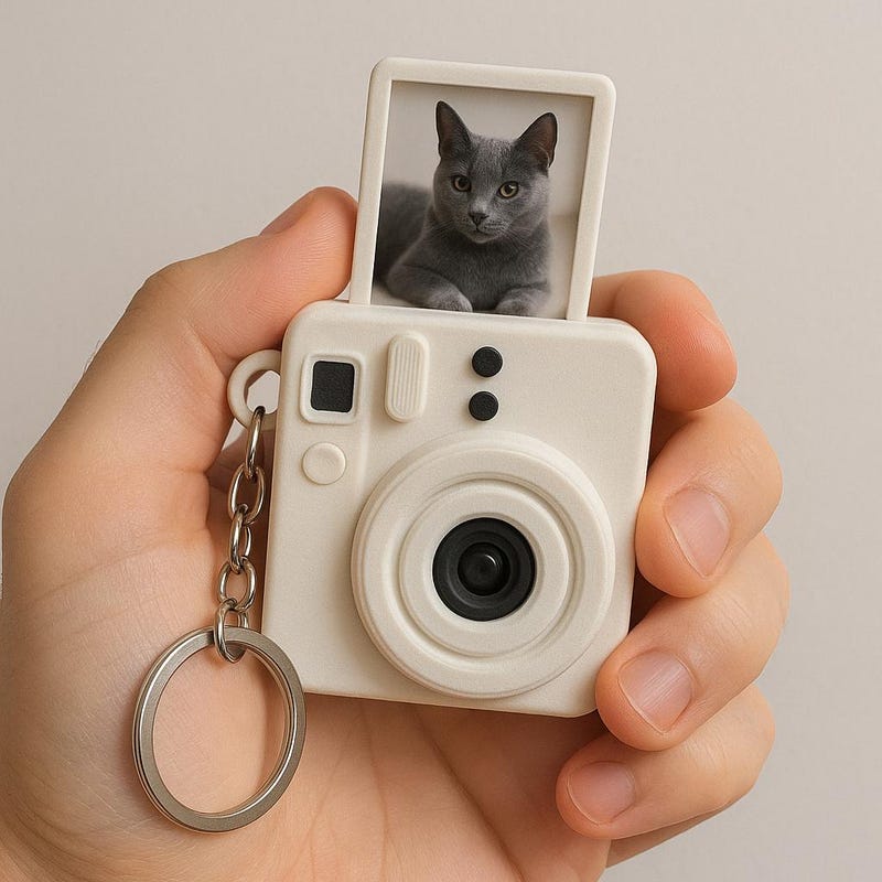 Mini Polaroid Keychain - Etsy