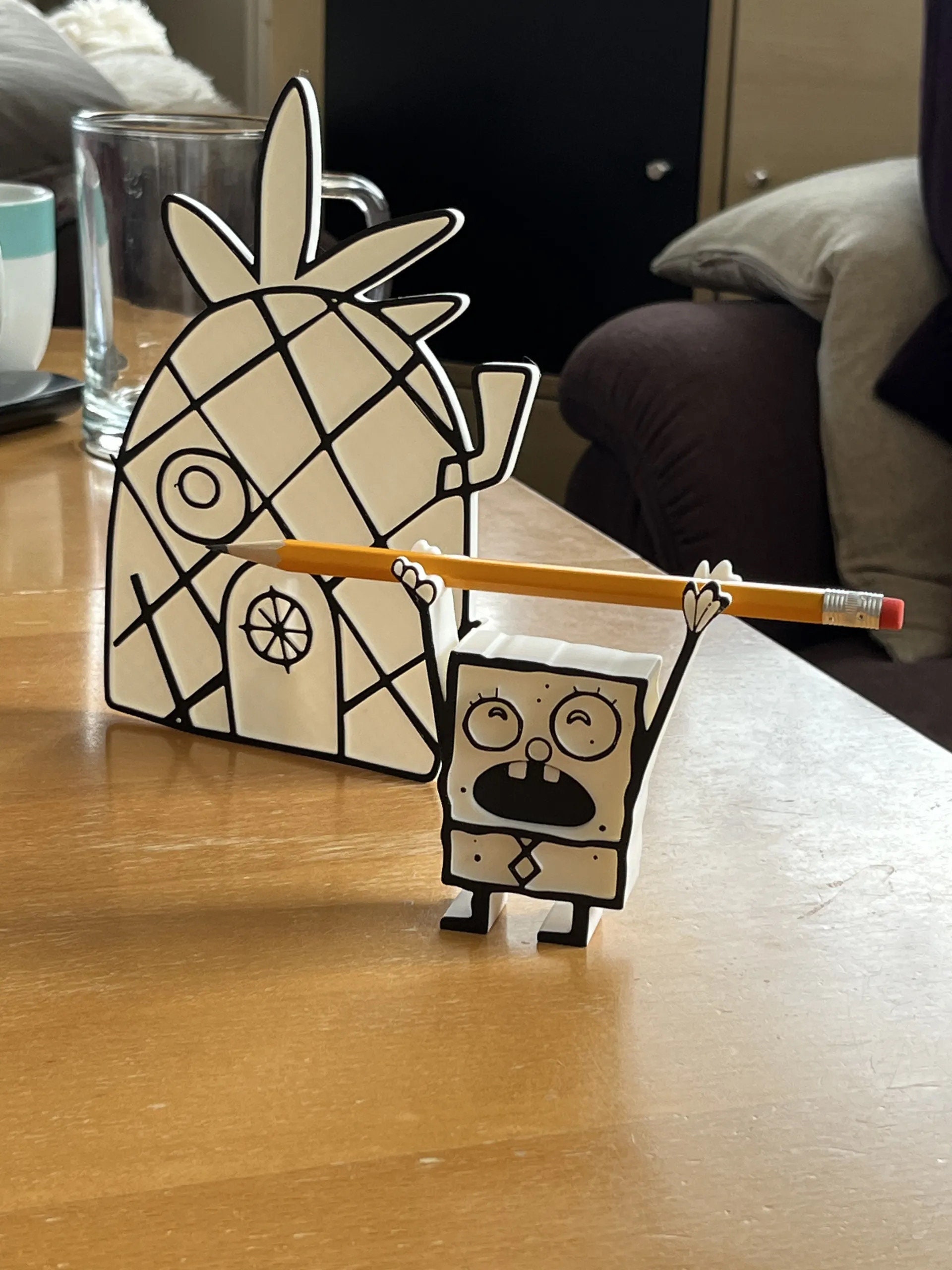 Doodlebob Pencil Holder 3D Printed Spongebob Desk Organizer Me Hoy ...