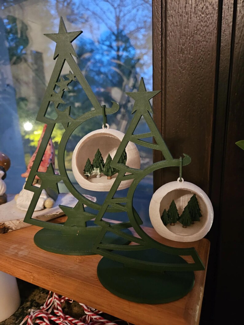 Customizable Mini Christmas Tree Gift Holds Ornament, Bauble ...