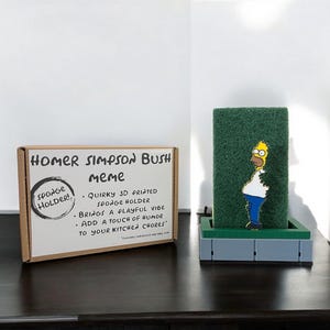 Homer Simpson Sponge Holder | the Simpsons Bush Meme | Functional ...