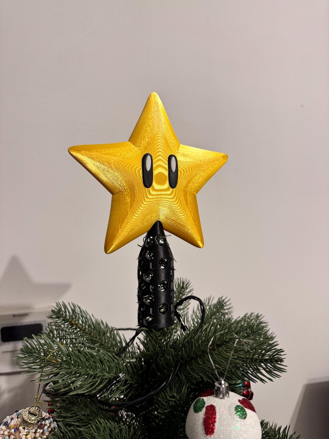 Large Retro Gaming Star Christmas Tree Topper | 3D Printed Holiday ...