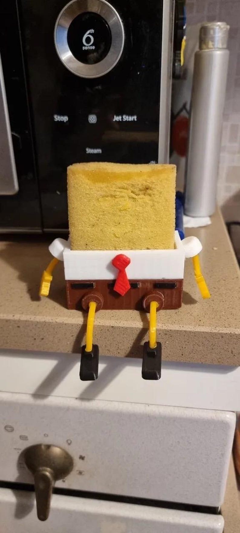 Spongebob Sponge Holder 3D Printed Kitchen and Lab Accessory Fun and ...