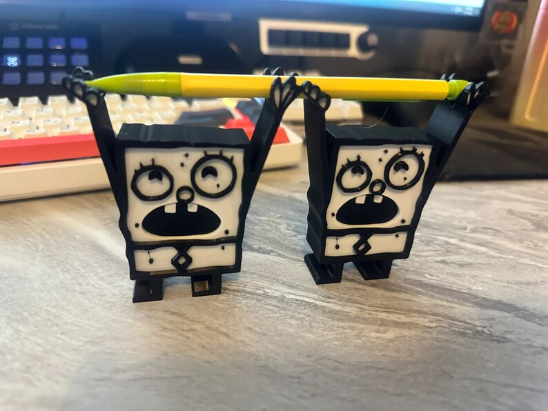 Doodlebob Pencil Holder 3D Printed Spongebob Desk Organizer Me Hoy ...