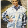 Womens Long Cardigan Knitting Pattern Chunky Bulky Yarn Ladies Jacket ...