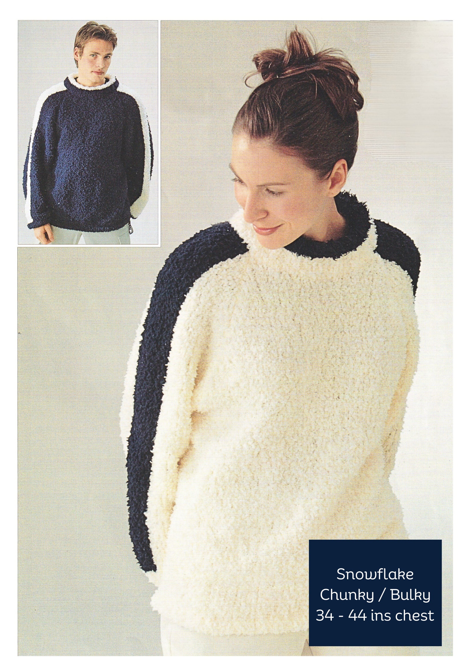 Womens Sweater Knitting Pattern Chunky / Bulky / 12 Ply Yarn Ladies ...
