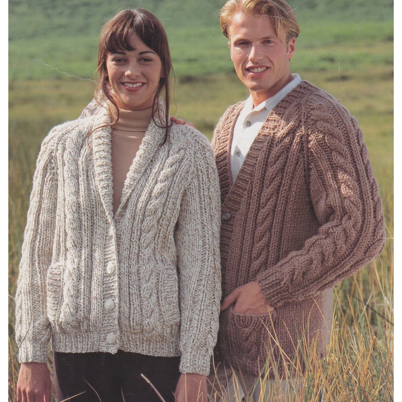 Chunky Knit Cardigan Pattern - Etsy