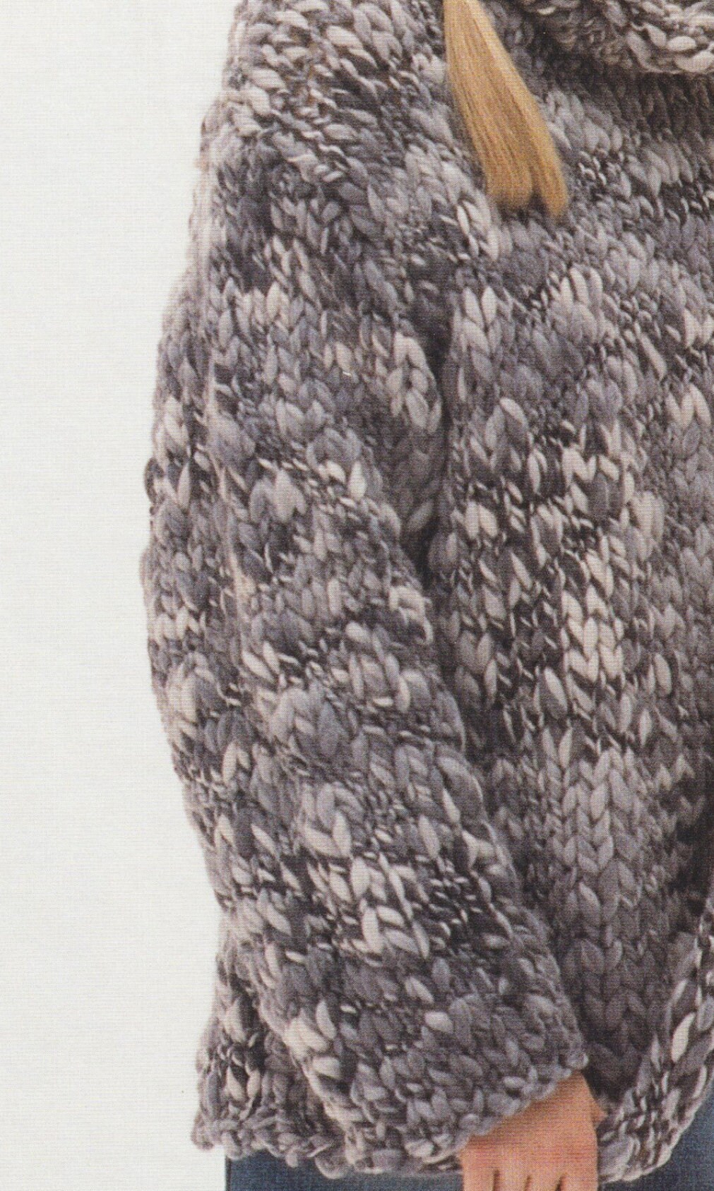 Baggy Super Chunky Sweater Knitting Pattern Turtleneck in Super Bulky ...