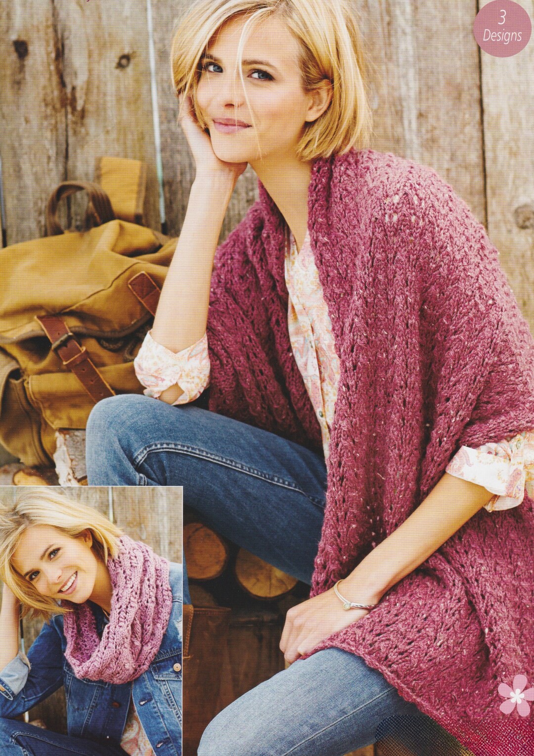 Scarf Knitting Pattern Shawl Snood Neck Cuff Gaiter PDF Pattern Knitted ...