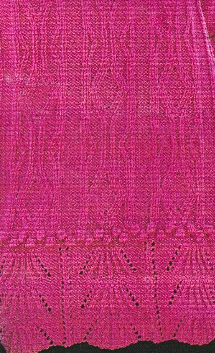 Womens Long Sweater Knitting Pattern Cable and Fan Design DK / 8ply ...