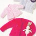 Girls & Baby Cardigan Knitting Pattern Funky Fur DK / 8 Ply Yarn 6 ...