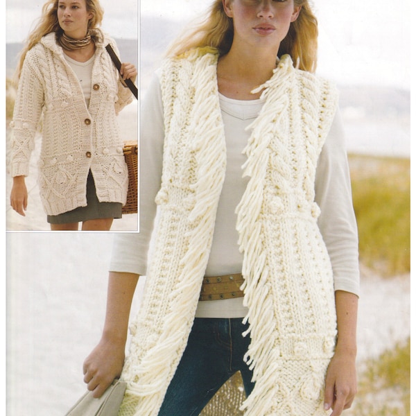 Bulky Knit Cardigan Pattern - Etsy