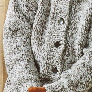 Chunky Knit Boys Jacket Cardigan Girls Childs Knitting Pattern Kids ...