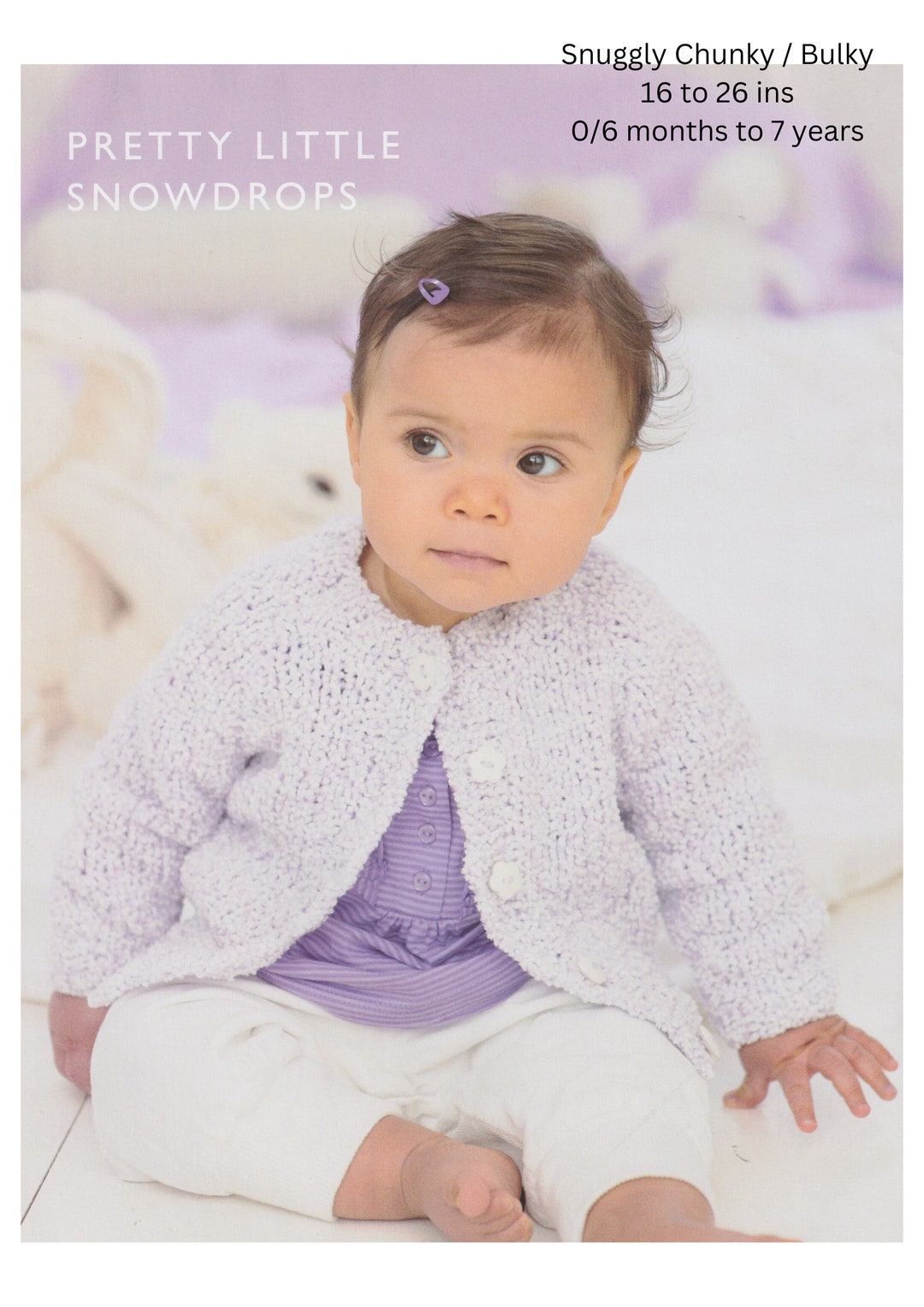 Baby & Child Knitting Pattern Cardigan in Snuggly Chunky / Bulky PDF ...