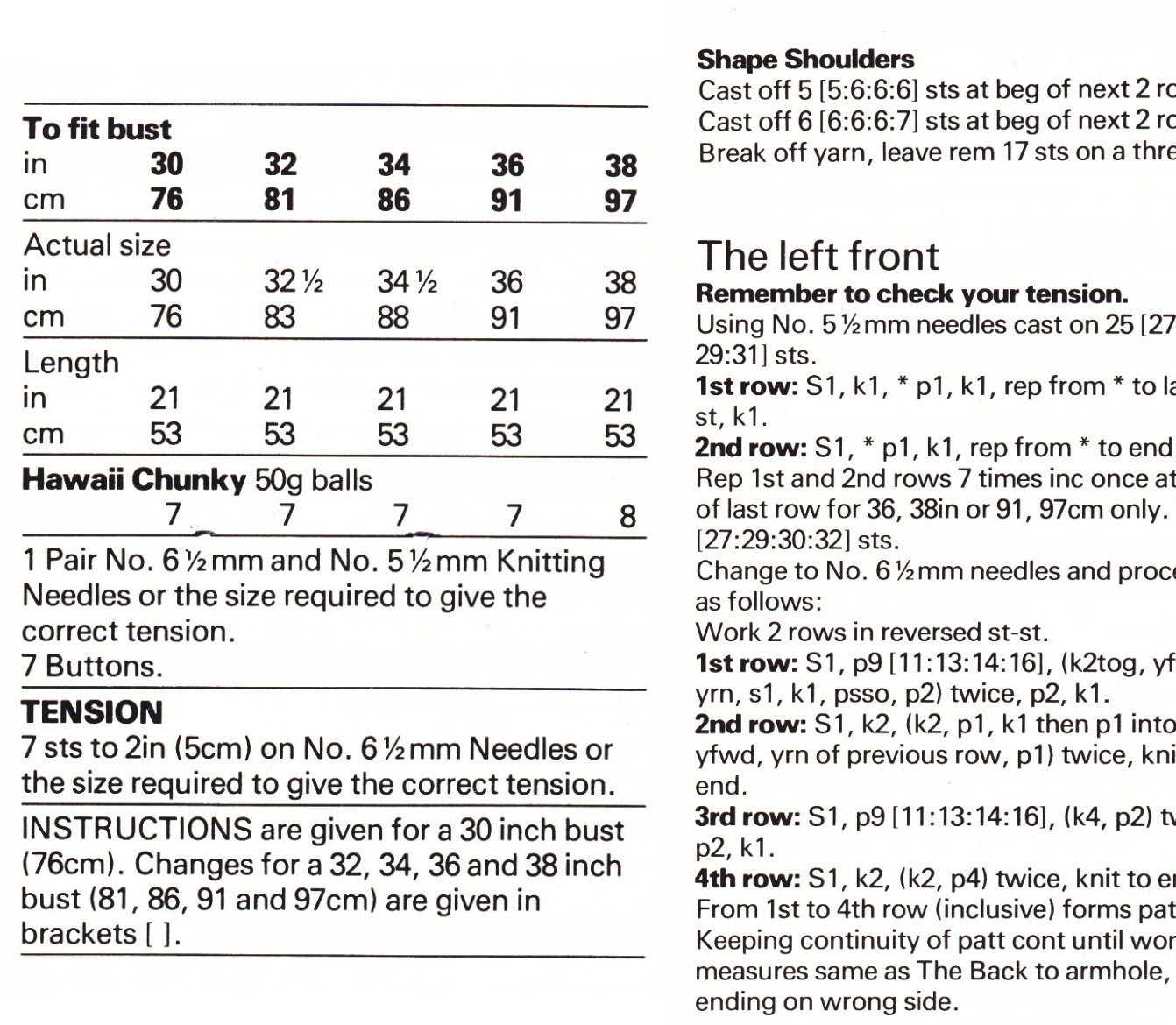 Sleeveless Top Knitting Pattern Summer Waistcoat Vest Chunky / Bulky ...